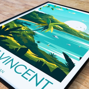 Saint Vincent Travel Print - Caribbean, Saint Vincent Print, Grenadines ...