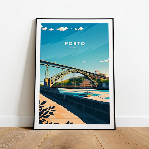 Porto Traditional Travel Print Portugal Porto Poster Porto - Etsy