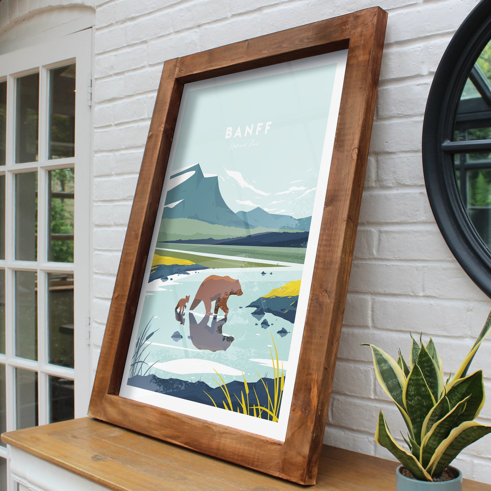 Banff Traditional Travel Print Canada Banff Print Banff - Etsy