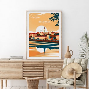 Belgrade Traditional Travel Print - Serbia, Belgrade Poster, Belgrade ...