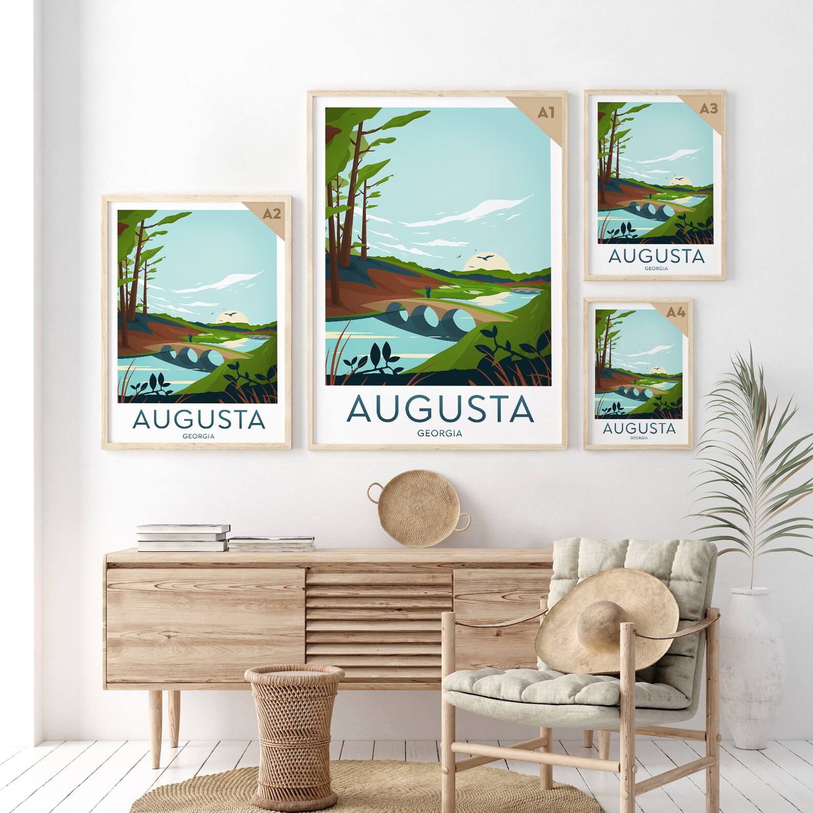 Augusta National Golf Club Print Georgia Augusta Poster - Etsy