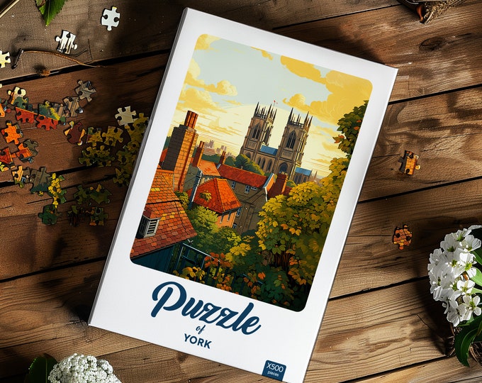 York Puzzle - 500 Pieces, York England Puzzle, York Jigsaw Puzzle ...