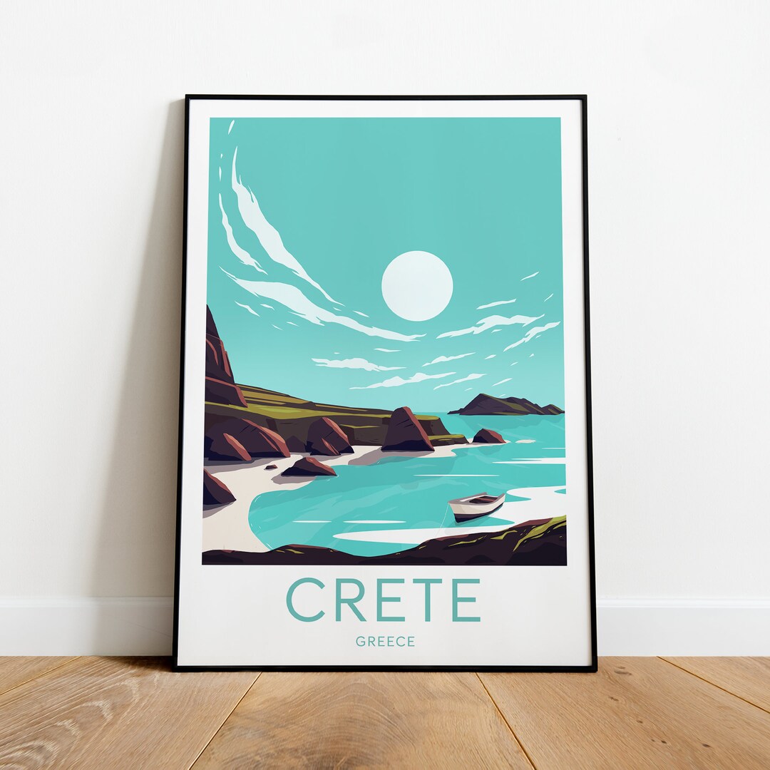 Crete Travel Print - Greece, Crete Poster, Crete Artwork, Greece Print ...