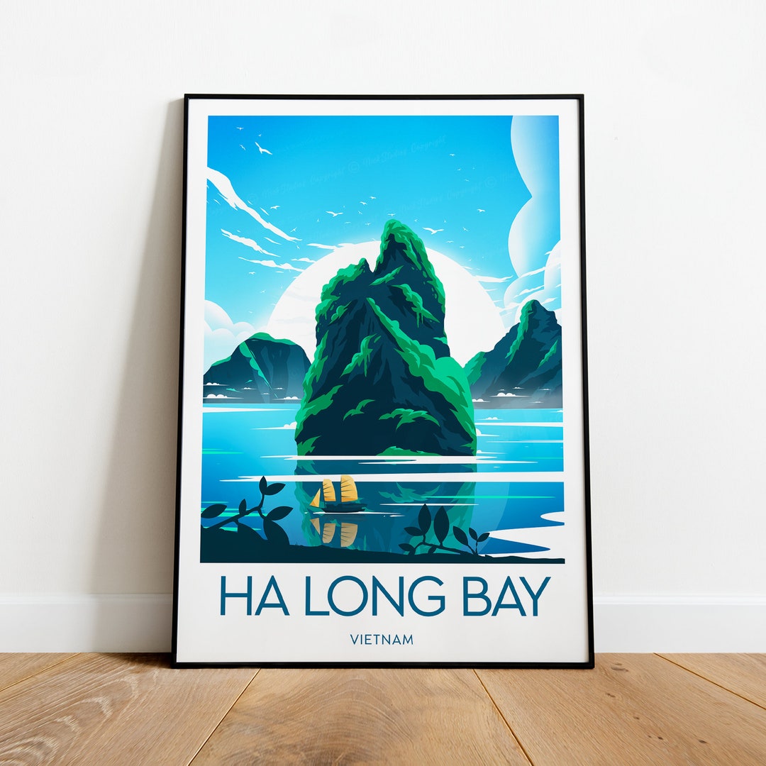 Ha Long Bay Travel Print - Vietnam, Ha Long Bay, Vietnam Print, Vietnam ...