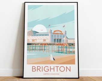 Brighton Poster | Etsy