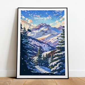 Snowbird Traditional Travel Print United States, Snowbird Poster ...