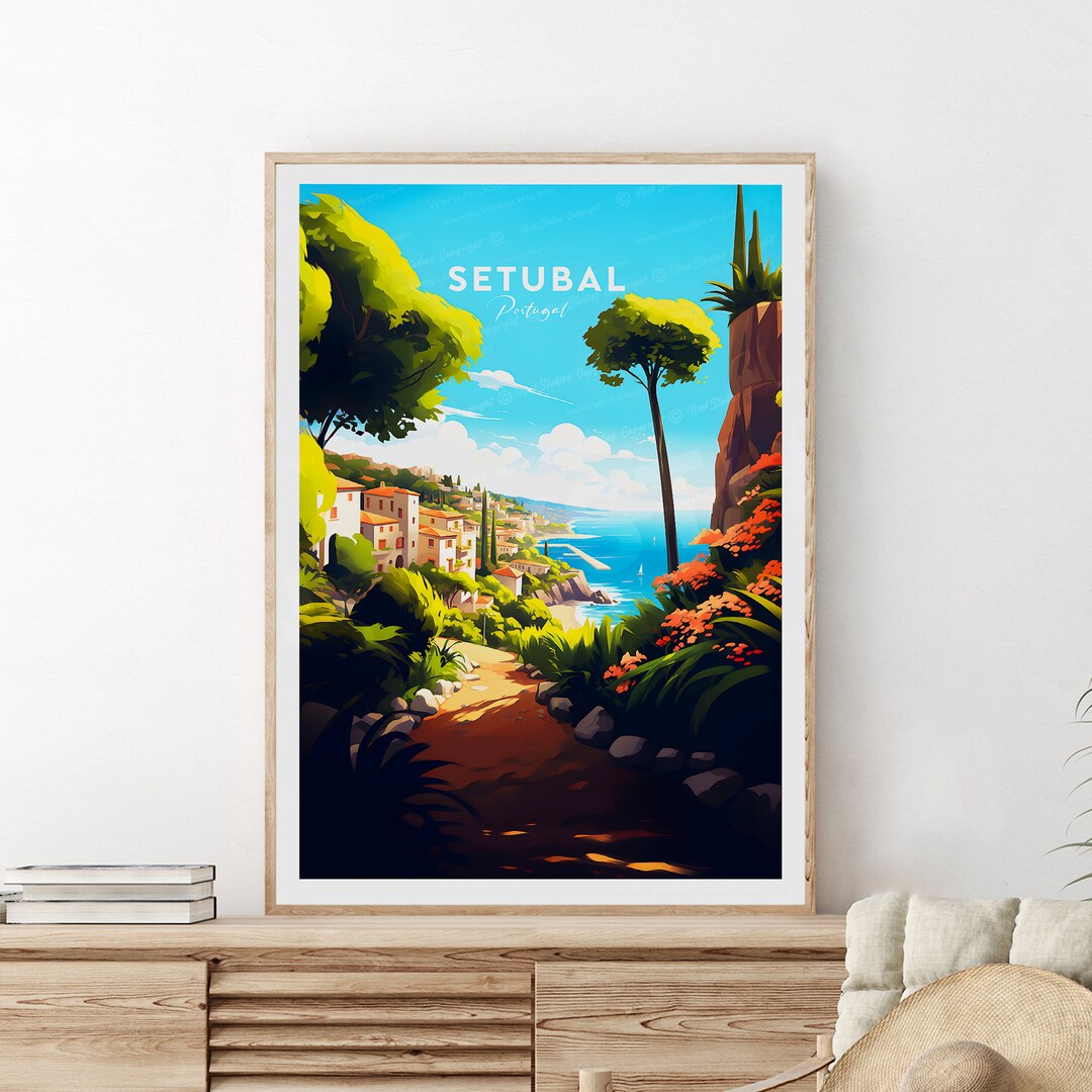 Setubal Traditional Travel Print Portugal, Setubal Poster, Setubal Art ...