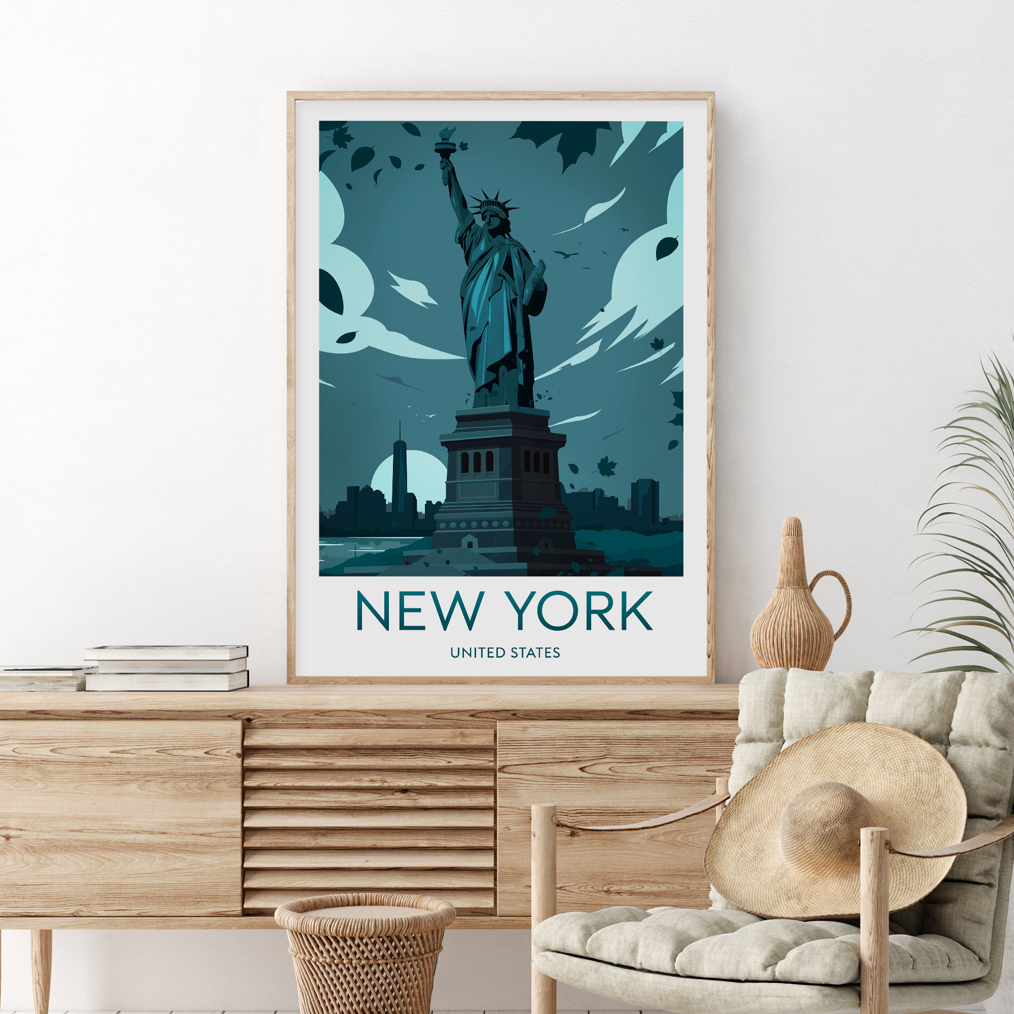 New York City travel print United States | Etsy