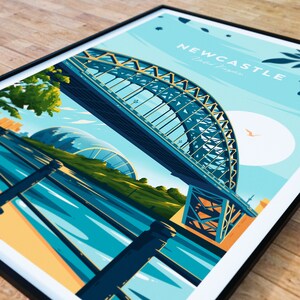 Newcastle Travel Print - United Kingdom, Newcastle Upon Tyne Poster ...