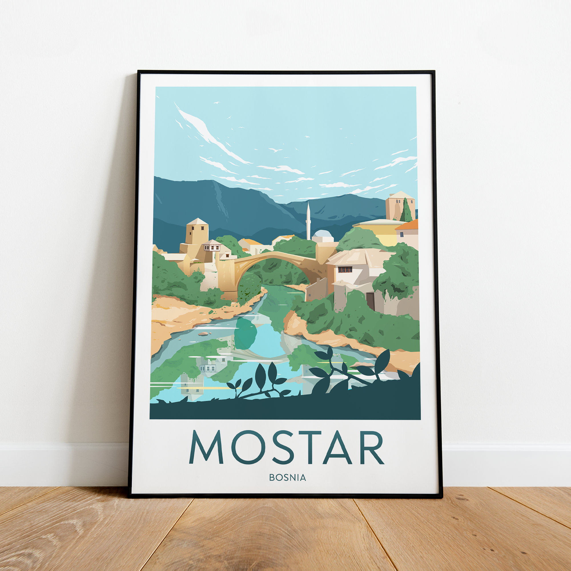 Mostar Travel Print Bosnia Mostar Poster Mostar Print | Etsy
