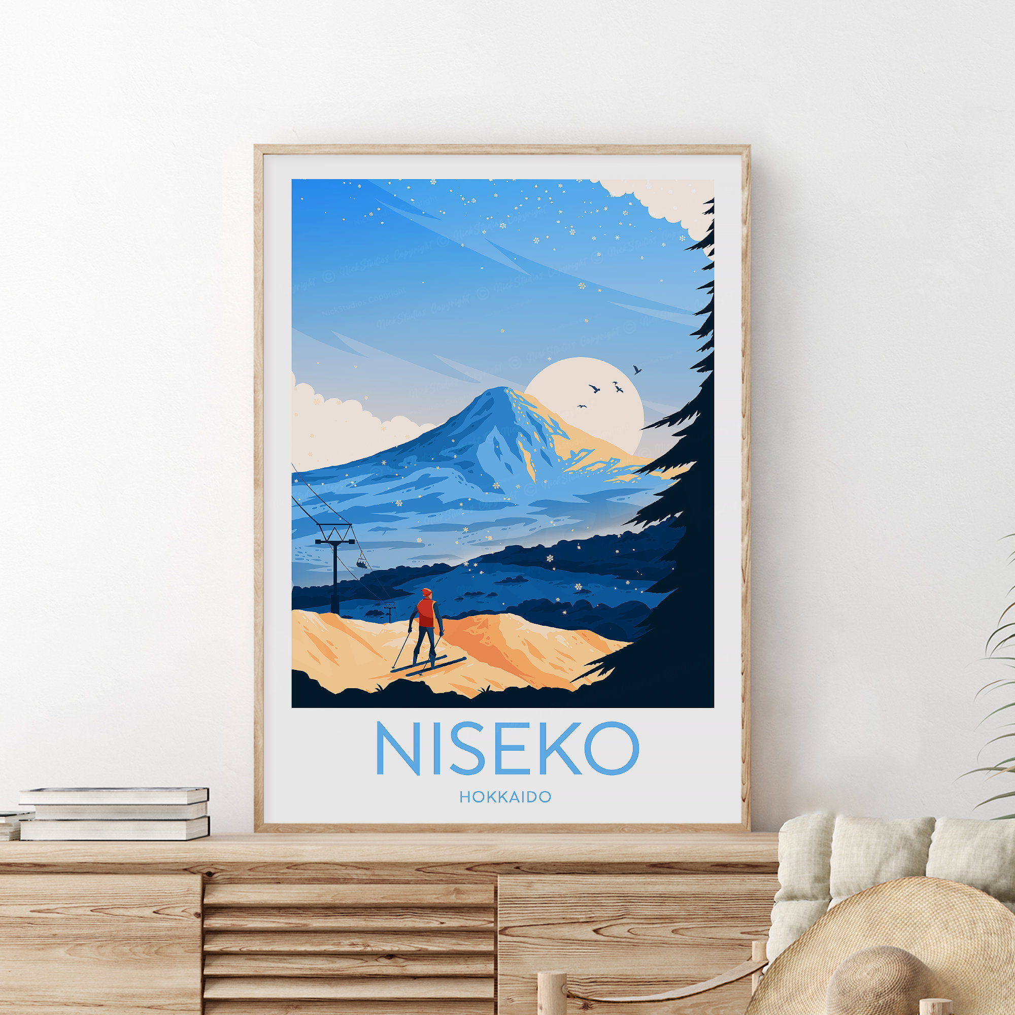Niseko Ski Print Hokkaido Niseko Poster Wedding Gift - Etsy