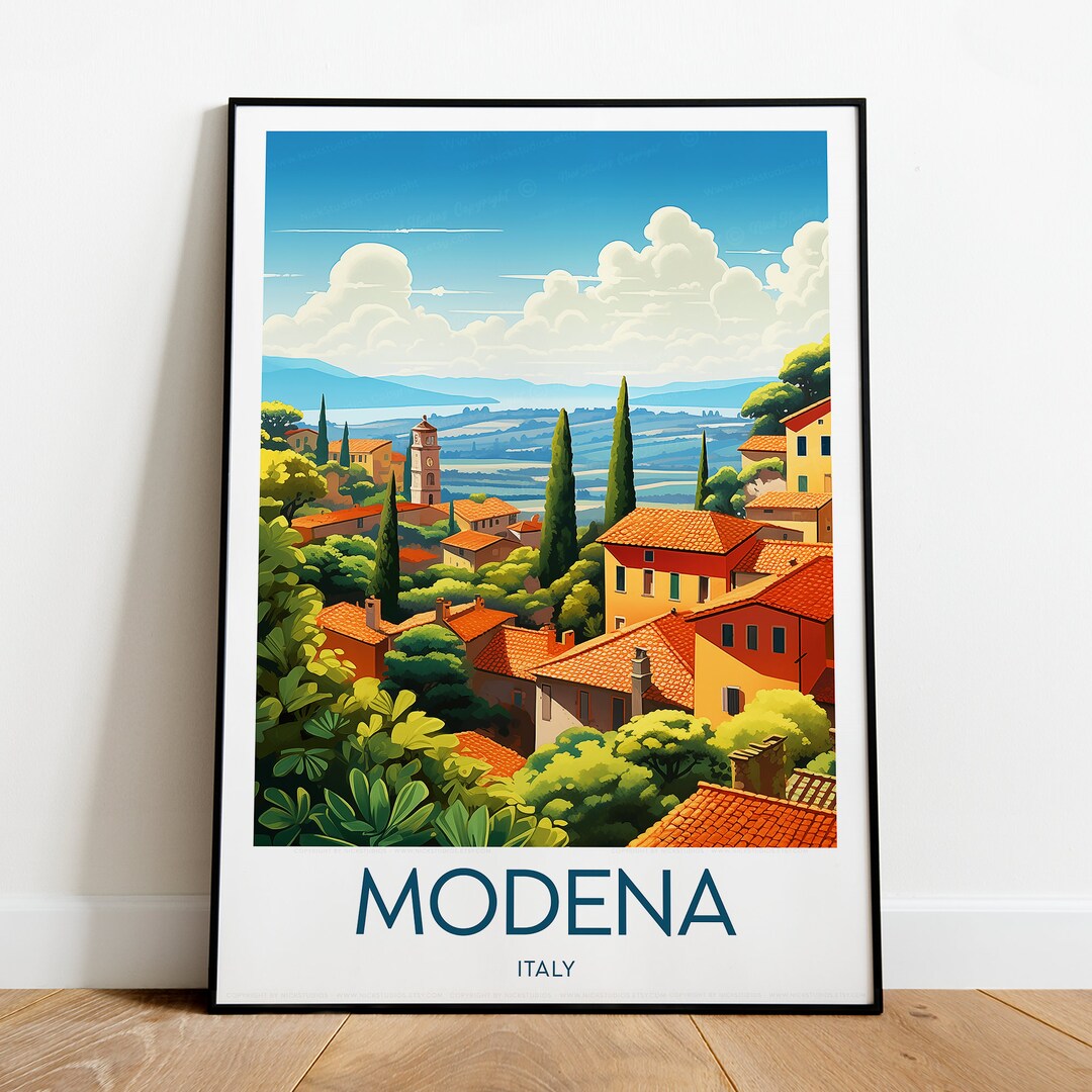 Modena Travel Print - Italy, Modena Poster, Wedding Gift, Modena Italy ...