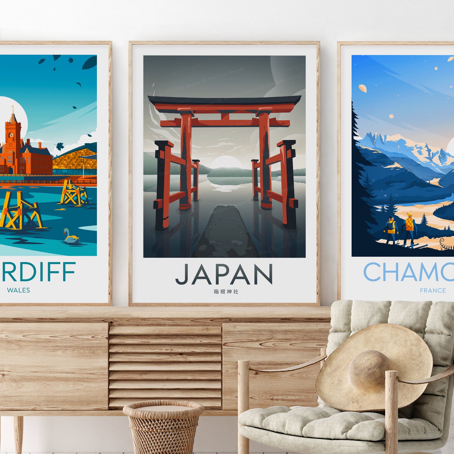Japan Travel Print Hakone Shrine Japan Print Japan Poster - Etsy UK