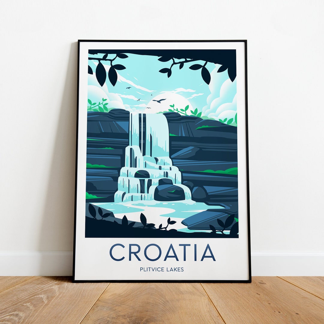 Croatia Travel Print - Plitvice Lakes, Croatia Poster, Dubrovnik Print ...