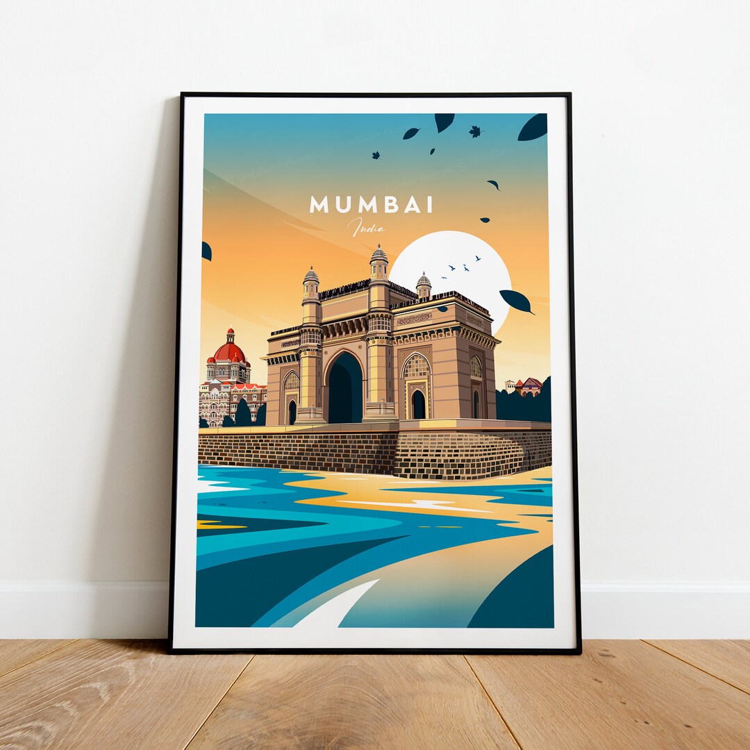 Mumbai Traditional Travel Print - India, Mumbai, Mumbai Poster ...