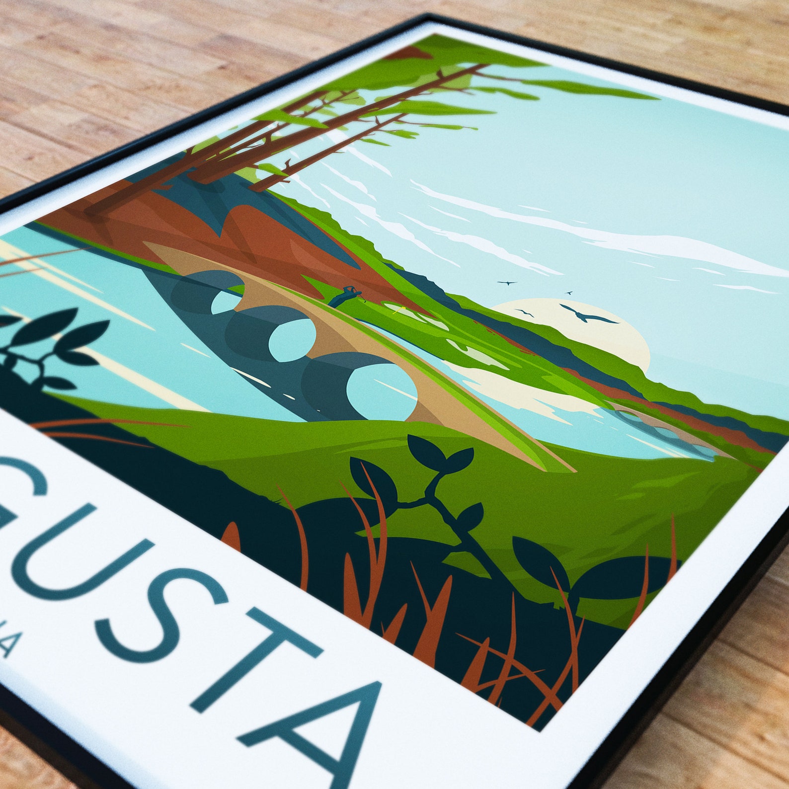 Augusta National Golf Club Print Georgia Augusta Poster - Etsy