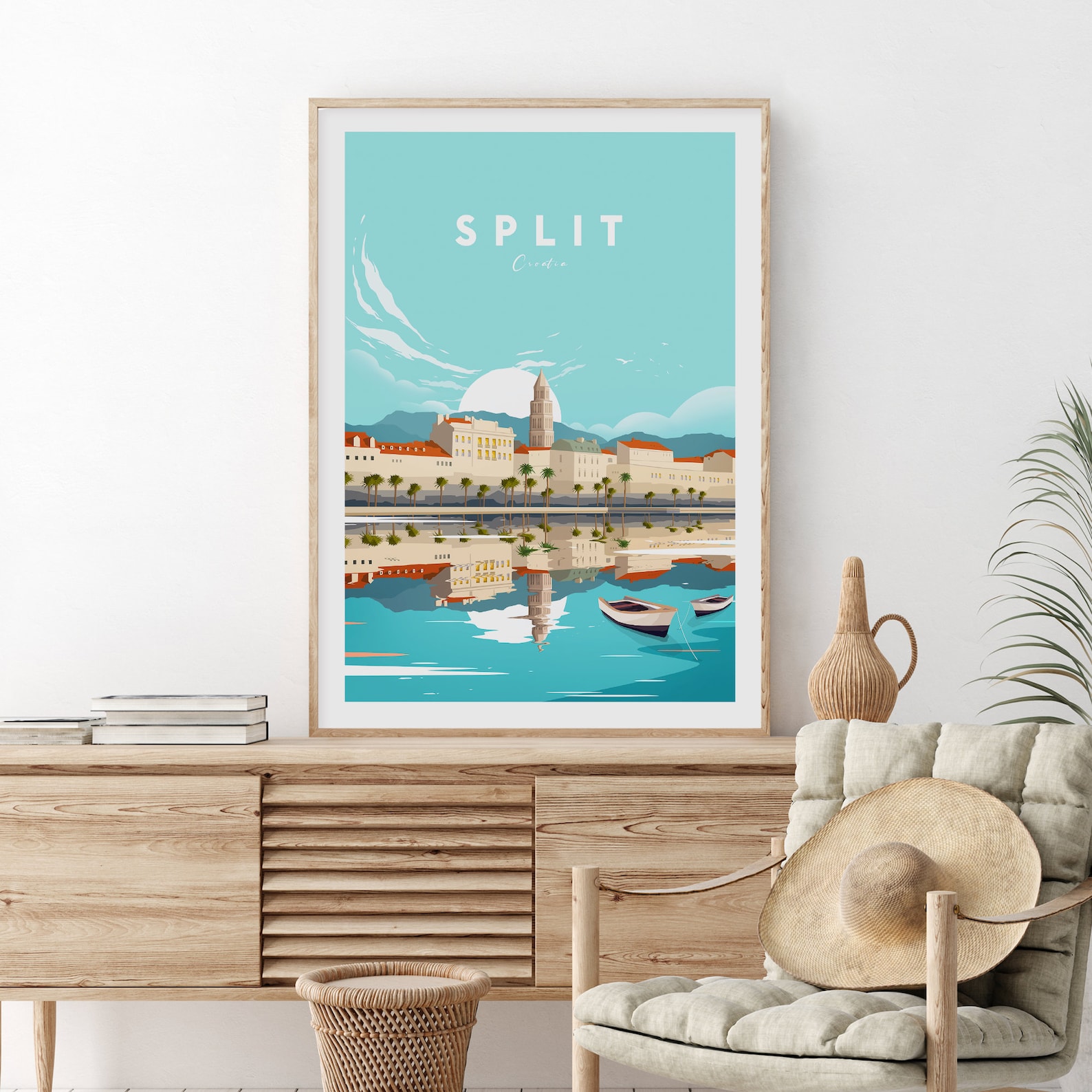 Split Traditional Travel Print Croatia - Etsy