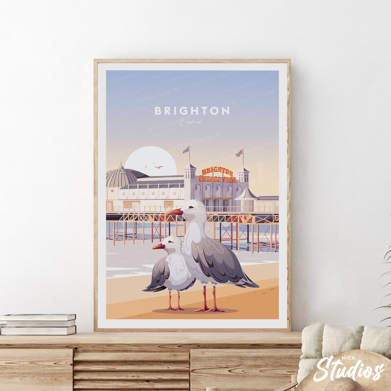 Brighton Poster - Etsy UK