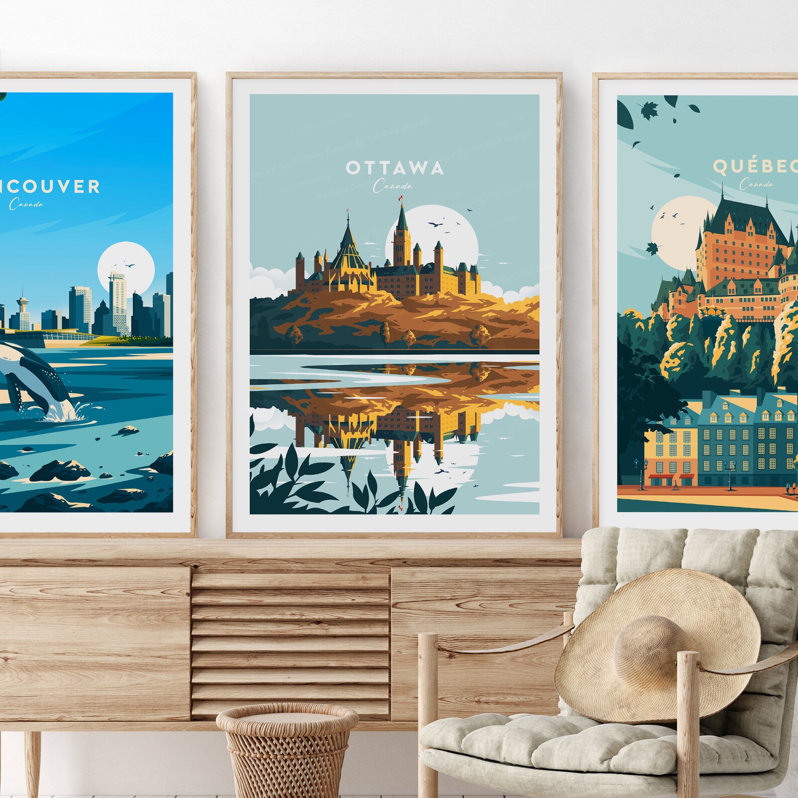 Ottawa Traditional Travel Print - Canada, Ottawa Poster, Ottawa Print ...