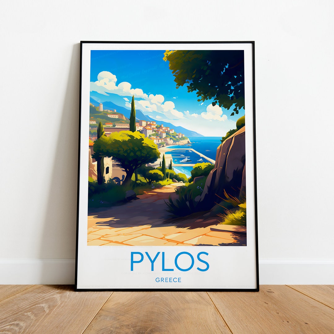 Pylos Travel Print Greece, Pylos Poster, Pilos Print, Wedding Gift ...