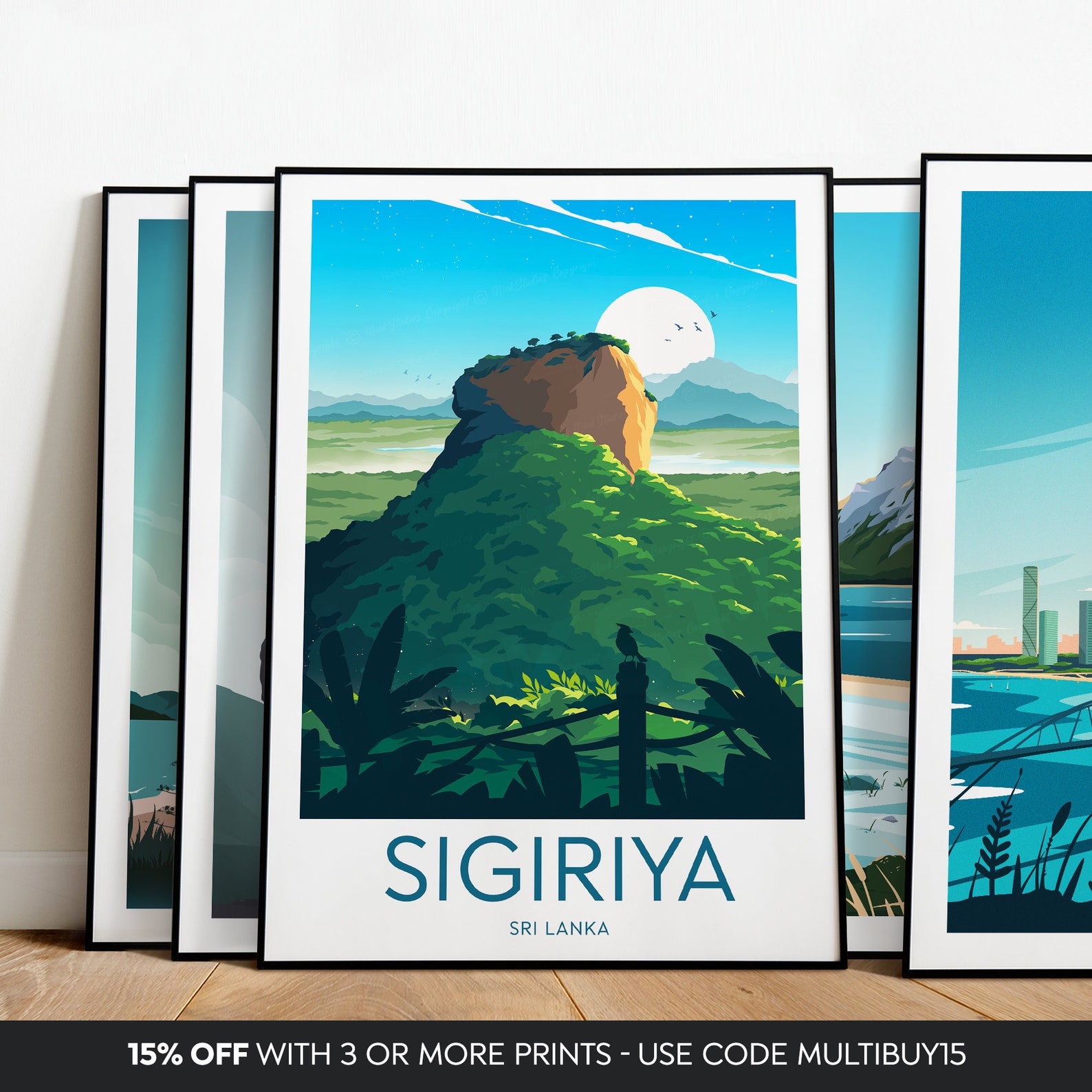 Sigiriya Travel Print Sri Lanka Sri Lanka Poster Sigiriya - Etsy