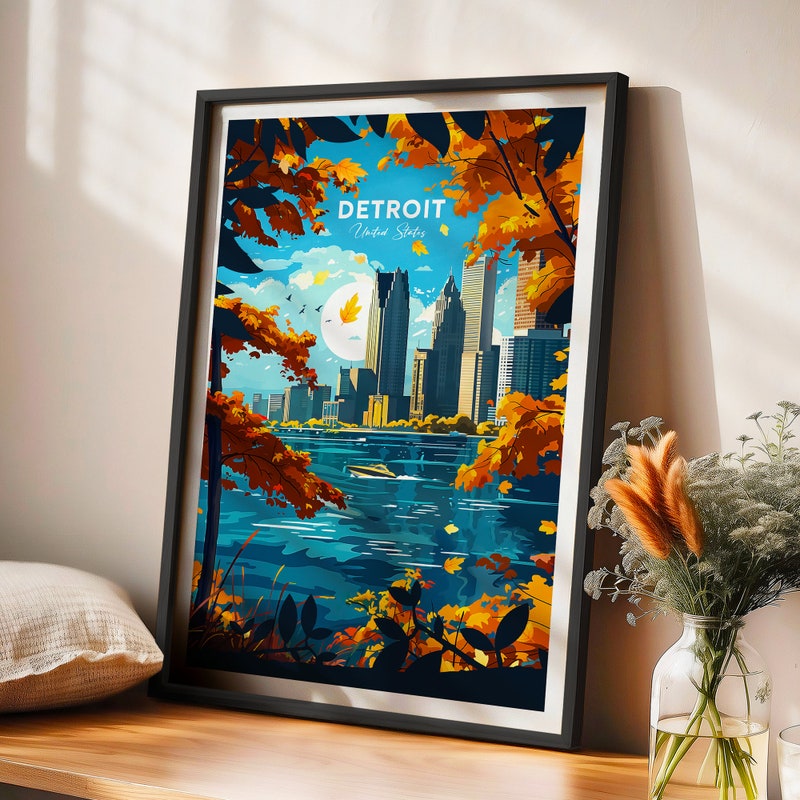 Detroit Poster - Etsy