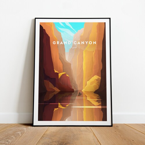 Grand Canyon National Park Travel Poster by Anderson Design - Etsy