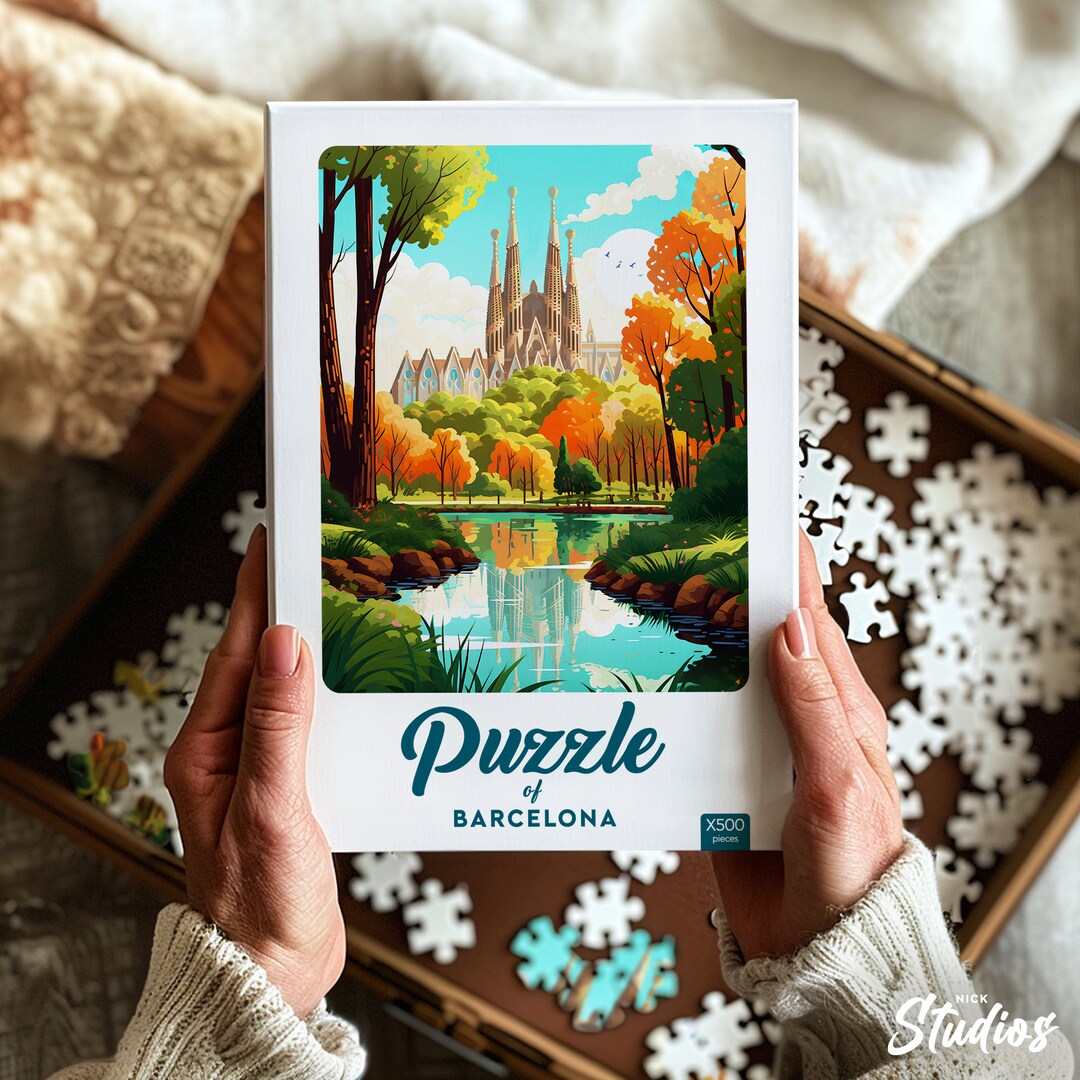 Barcelona Puzzle - 500 Pieces, Barcelona Jigsaw Puzzle, Spain Puzzle ...