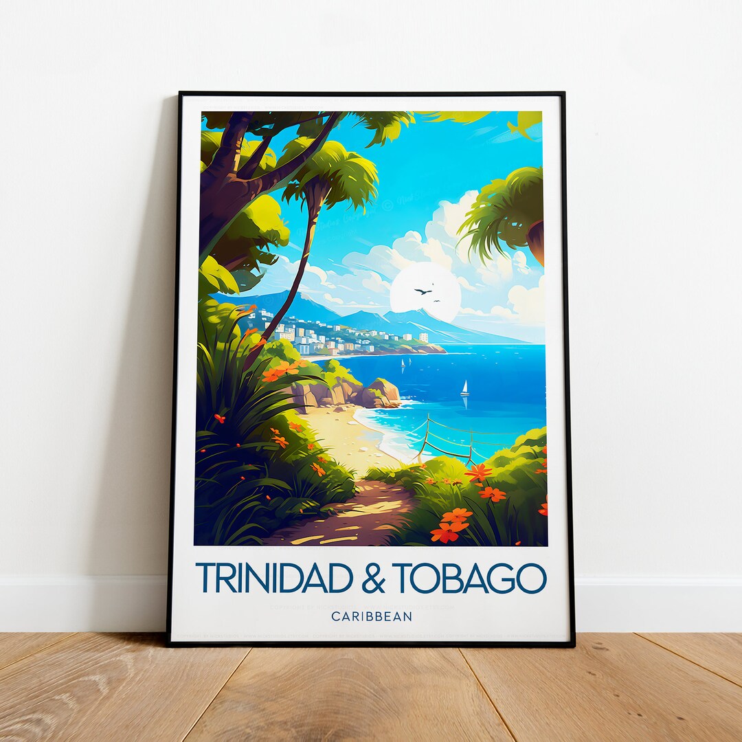 Trinidad and Tobago Travel Print - Caribbean, Travel Prints, Trinidad ...