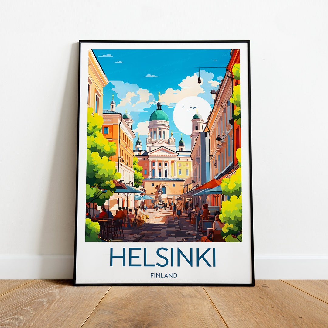 Helsinki Travel Print - Finland, Helsinki Poster, Wedding Gift ...