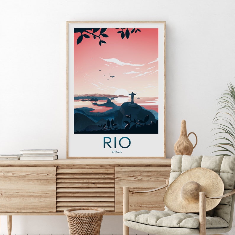 Rio Travel Print Brazil Rio Print Rio Poster Brazil - Etsy UK
