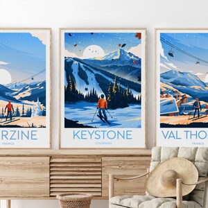 Keystone Ski Print - Colorado, Ski Poster, Wedding Gift, Birthday ...