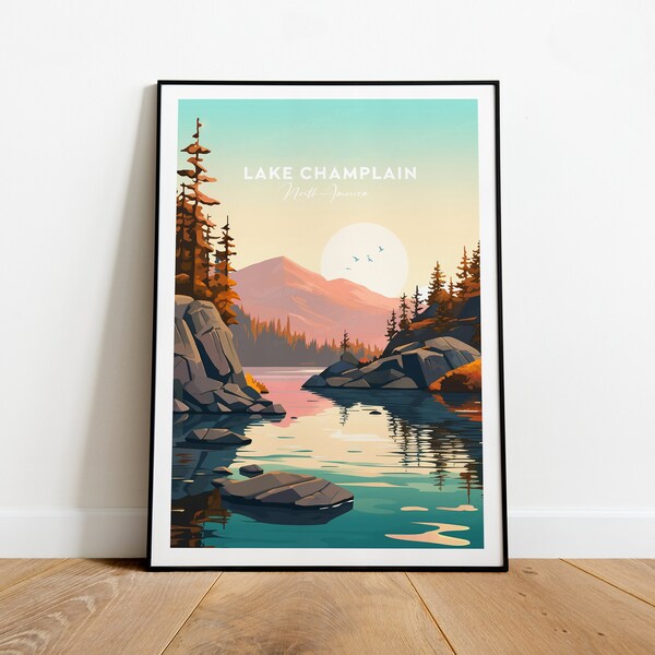 Lake Champlain Print - Etsy