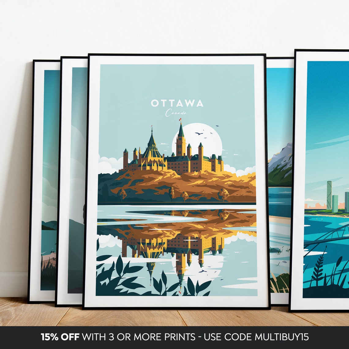 Ottawa Traditional Travel Print - Canada, Ottawa Poster, Ottawa Print ...