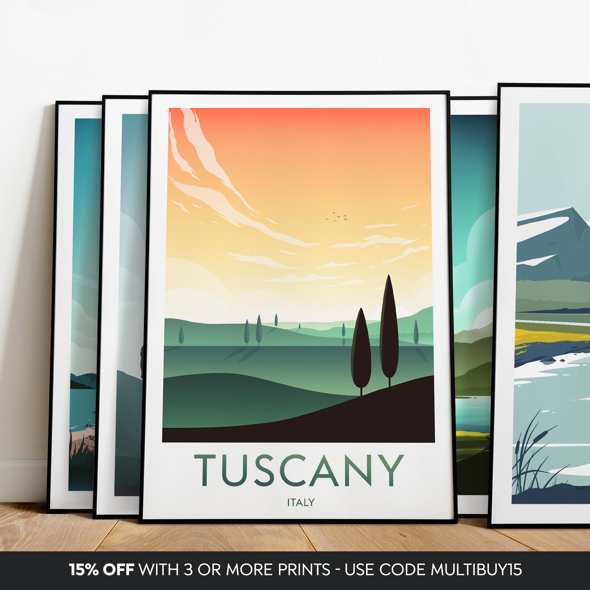 Tuscany travel print Italy Tuscany print Tuscany poster | Etsy
