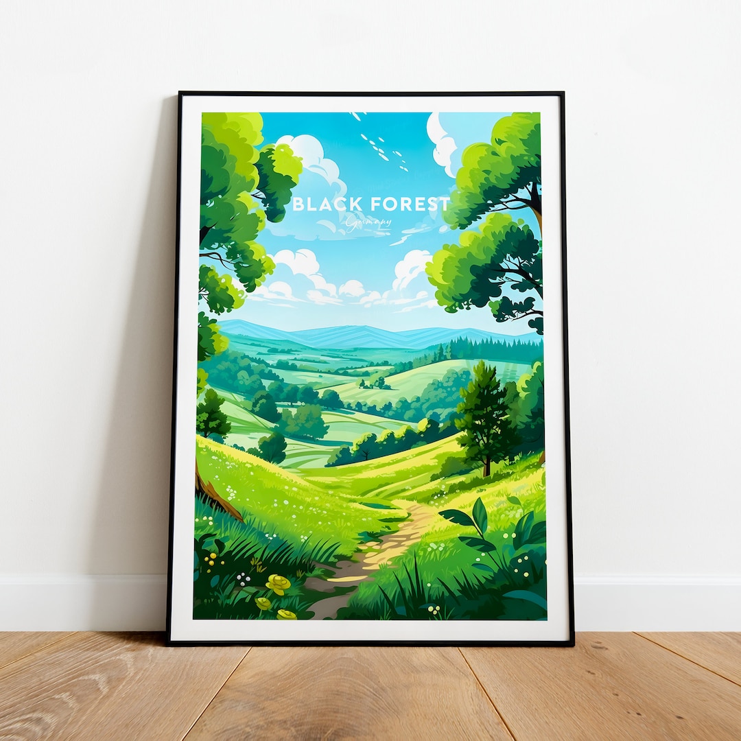 Black Forest Traditional Travel Print - Germany, Black Forest Poster ...
