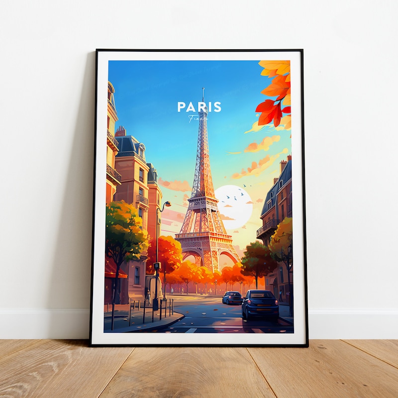 Paris Travel Poster - Etsy