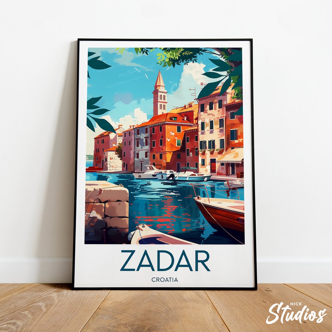 Zadar Travel Print - Croatia, Zadar Poster, Zadar Artwork, Zadar ...
