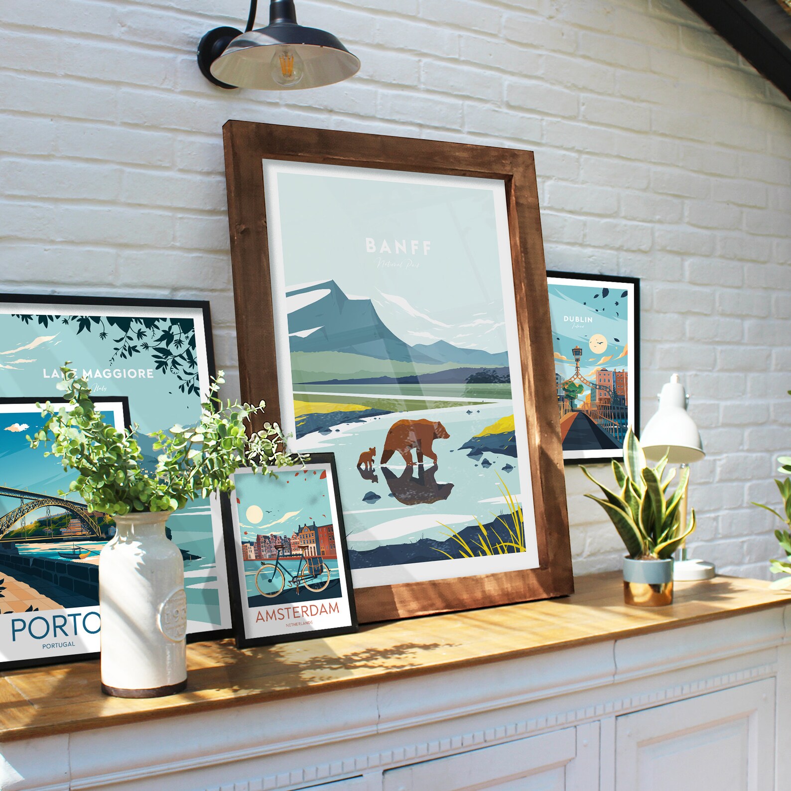 Banff Traditional Travel Print Canada Banff Print Banff - Etsy