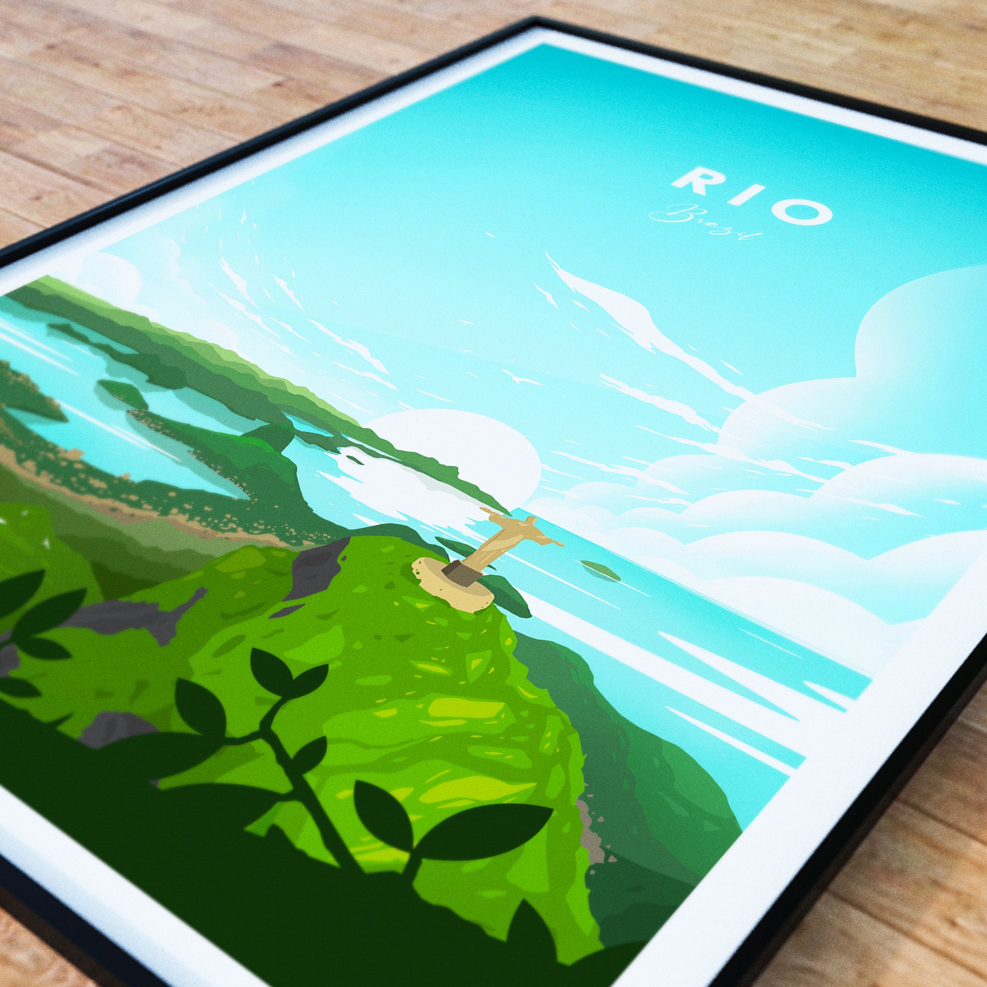 Rio Traditional Travel Print Brazil Rio Print Rio Poster - Etsy UK