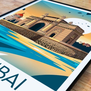 Mumbai Travel Print - India, Mumbai, Mumbai Poster, Birthday Present ...
