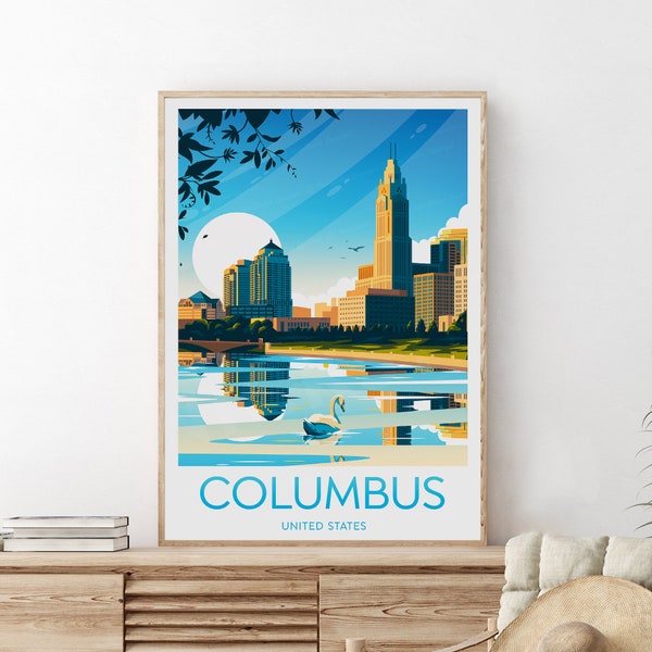Columbus Poster - Etsy