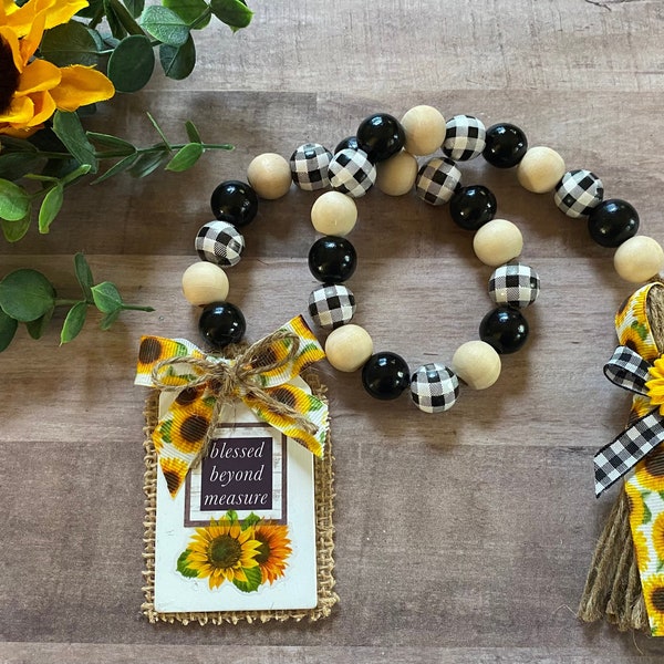 Buffalo Check Beads - Etsy