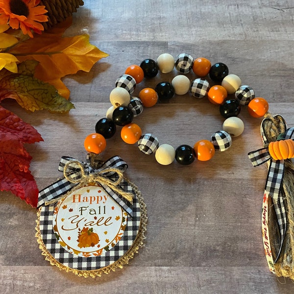 Fall Bead Garland - Etsy