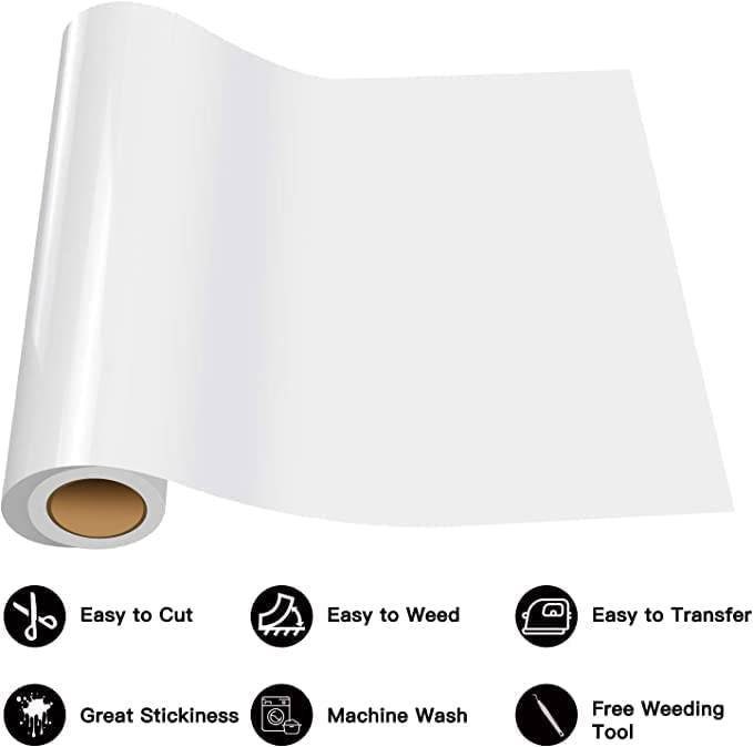 Heat Transfer Vinyl [white Color] by Yards [36" Lenght X 20" Width [pvc ...