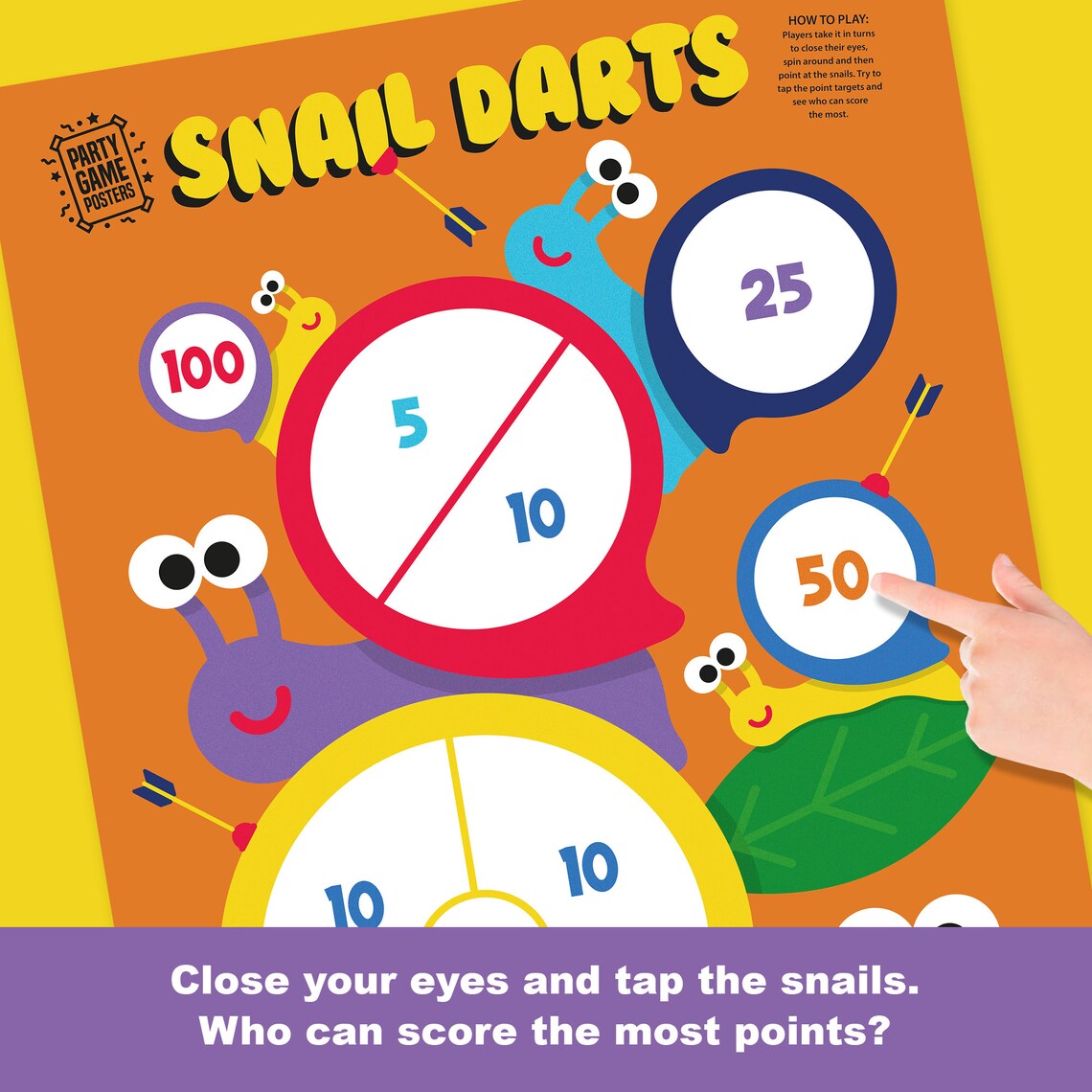 Party Game Poster Kids Party Game for Children Silly Games - Etsy