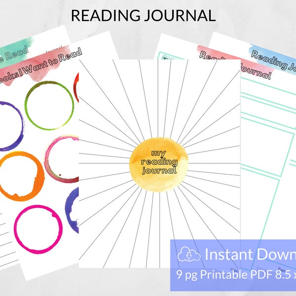 Reading Journal - Etsy