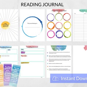 Reading Journal Printable PDF for Kids, Tweens, and Teens - Etsy