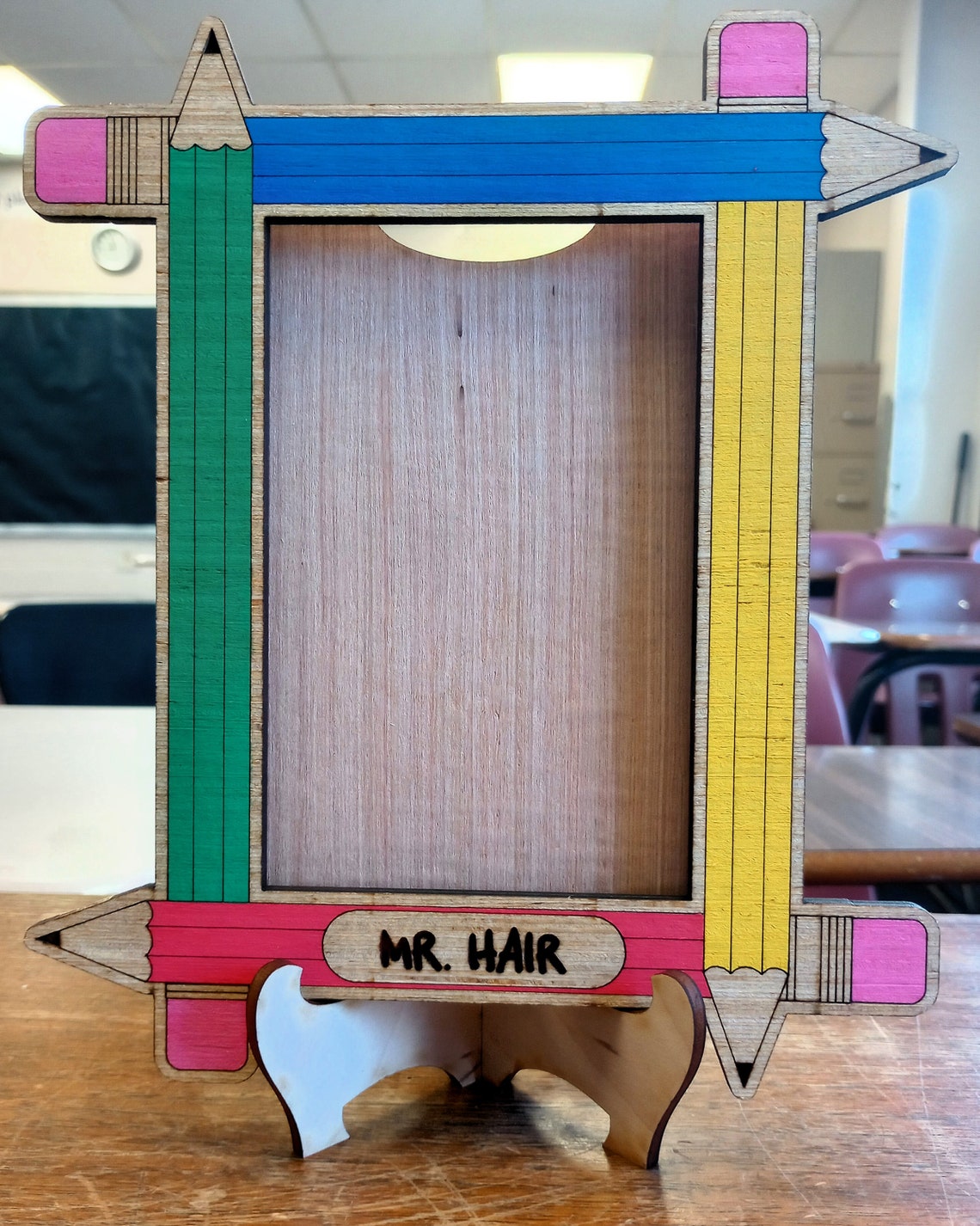 Personalized Pencil Picture Frame | Back-to-school Teacher Gift - Etsy