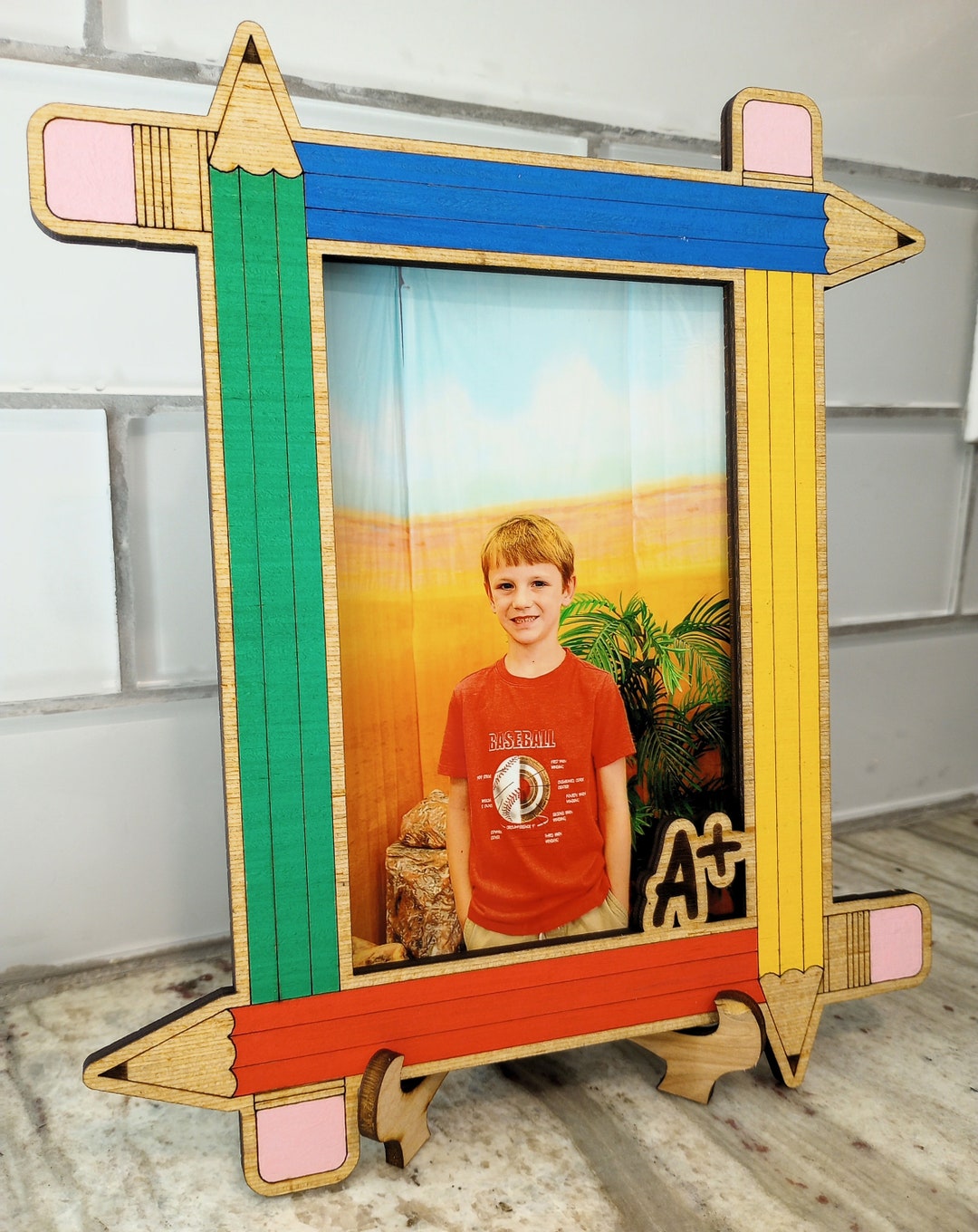 Back-to-school Pencil Picture Frame: 4x6 or 5x7 With Stand - Etsy